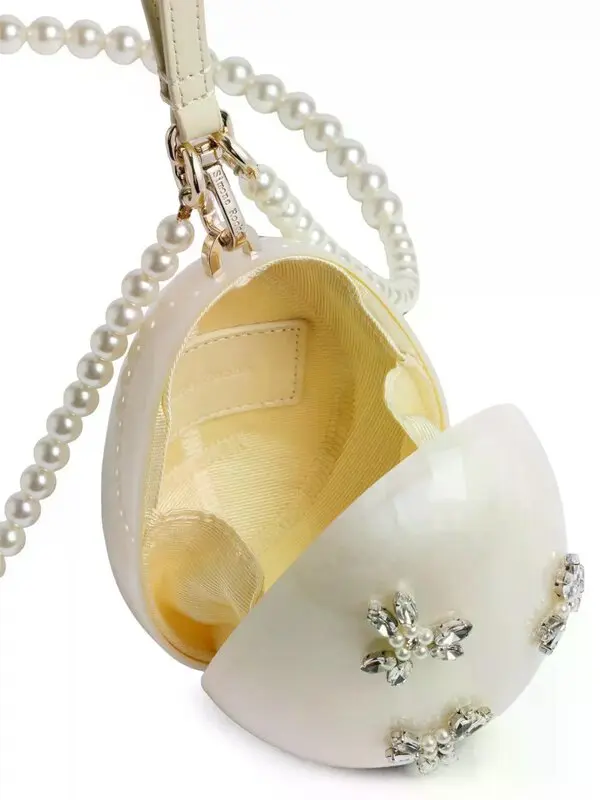 Simone Rocha Micro Egg Embellished Clutch Bag