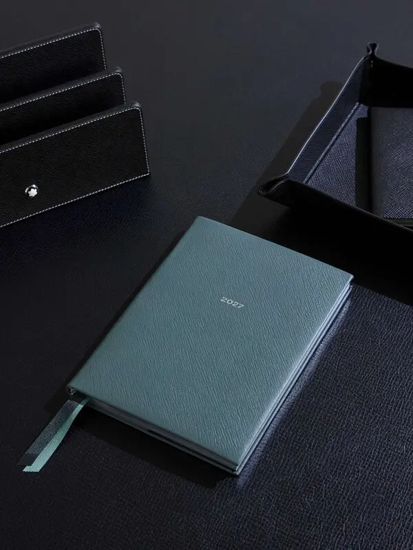 Smythson 2027 Soho Panama Cross-grain Leather Diary