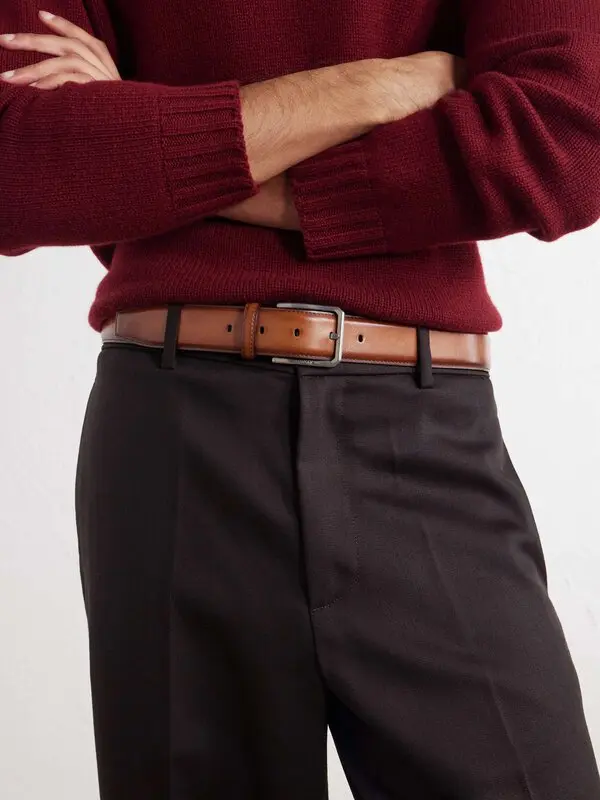 Berluti 3.5cm Venezia Leather Belt