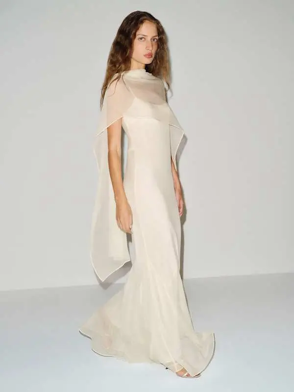 REFORMATION Rida Silk Chiffon Dress