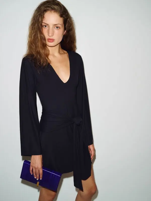REFORMATION Hadley Knit Dress - Black