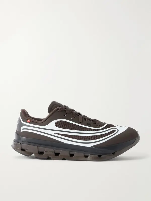 On Cloudflow 5 Ad Fast Mesh-trimmed Shell Sneakers - Brown