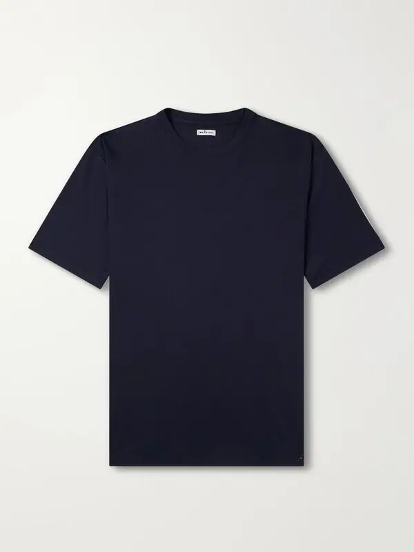 Kiton Cotton-jersey T-shirt - Blue