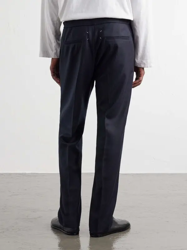 MAISON MARGIELA Straight-leg Virgin Wool Drawstring Trousers