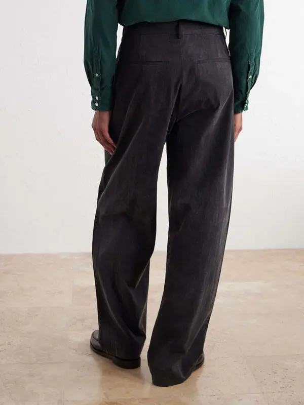 AGOLDE Slater Straight-leg Cotton-moleskin Trousers