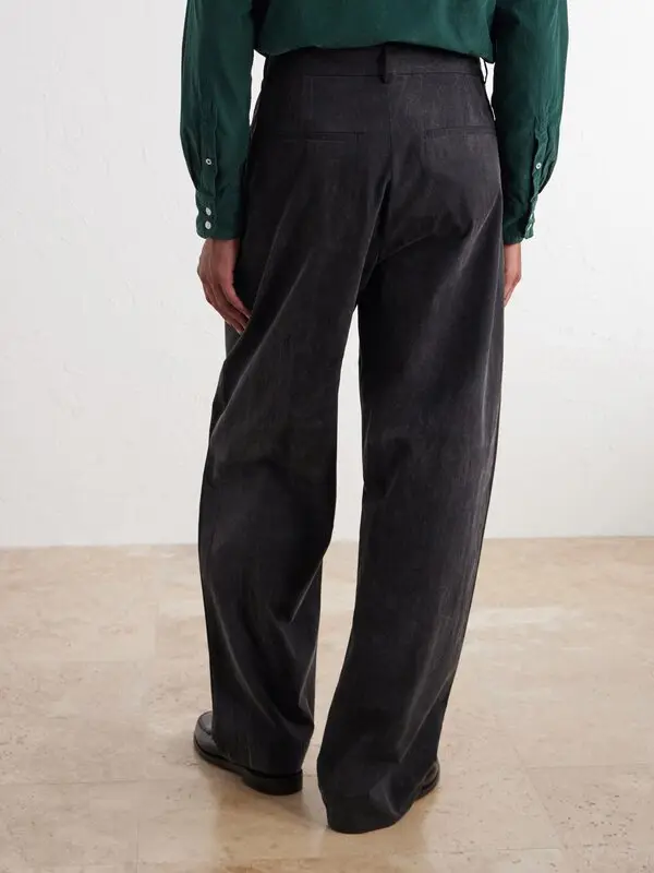 AGOLDE Slater Straight-leg Cotton-moleskin Trousers