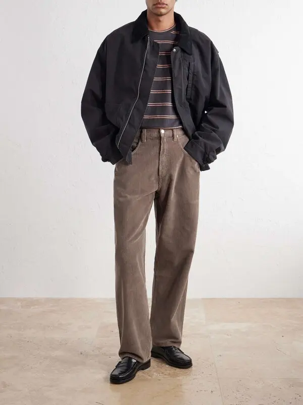 AGOLDE Fusion Straight-leg Cotton-corduroy Trousers