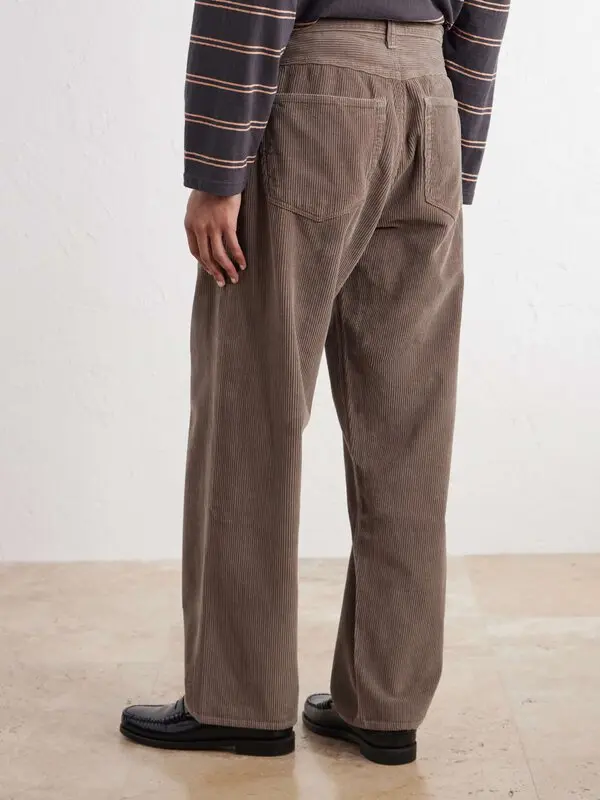 AGOLDE Fusion Straight-leg Cotton-corduroy Trousers