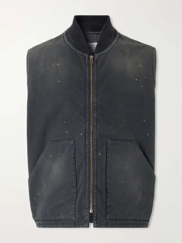 MAISON MARGIELA Padded Distressed Denim Vest