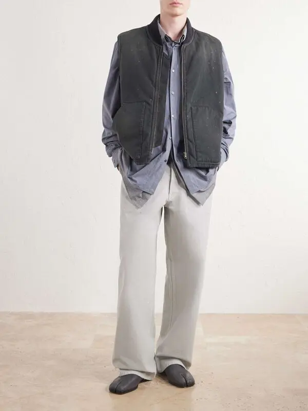 MAISON MARGIELA Padded Distressed Denim Vest