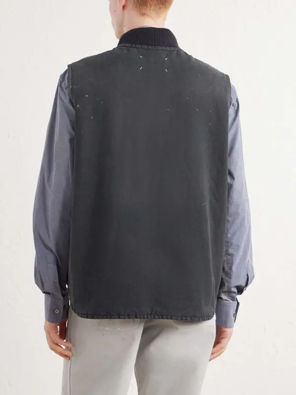 MAISON MARGIELA Padded Distressed Denim Vest