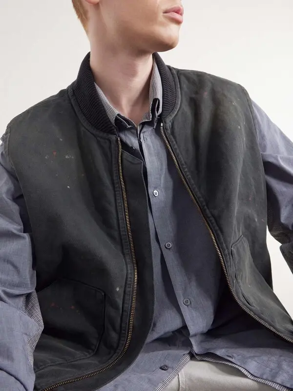 MAISON MARGIELA Padded Distressed Denim Vest