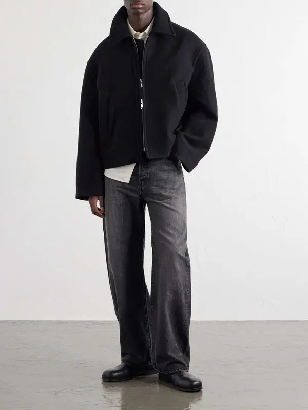 Studio Nicholson Wool And Cashmere-blend Zip-up Blouson Jacket