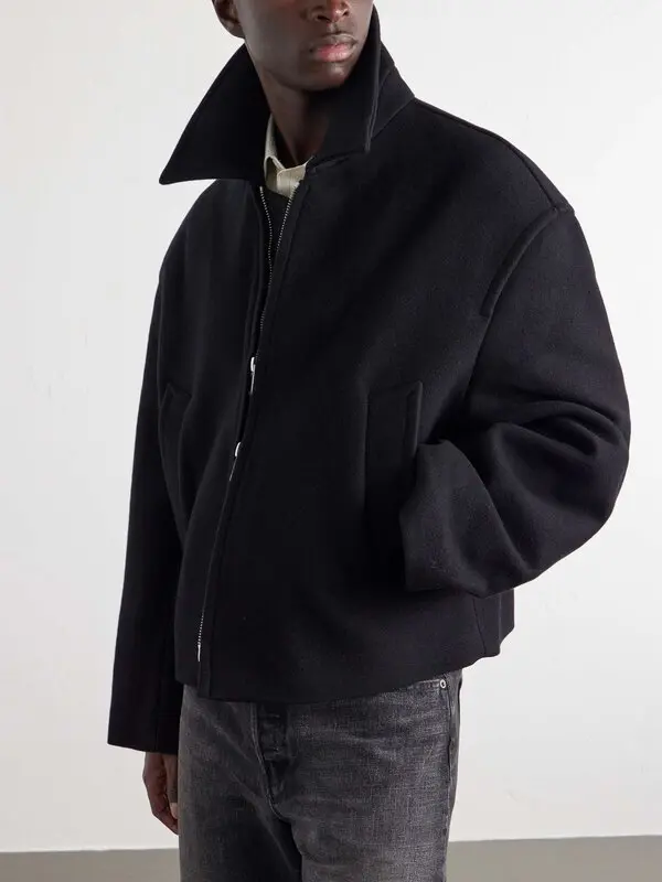 Studio Nicholson Wool And Cashmere-blend Zip-up Blouson Jacket