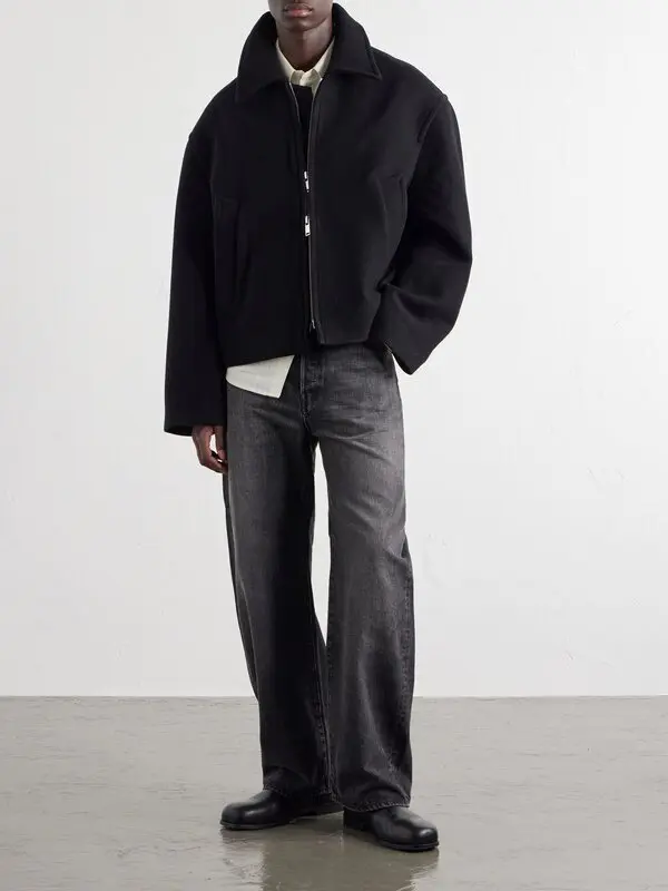 Studio Nicholson Wool And Cashmere-blend Zip-up Blouson Jacket