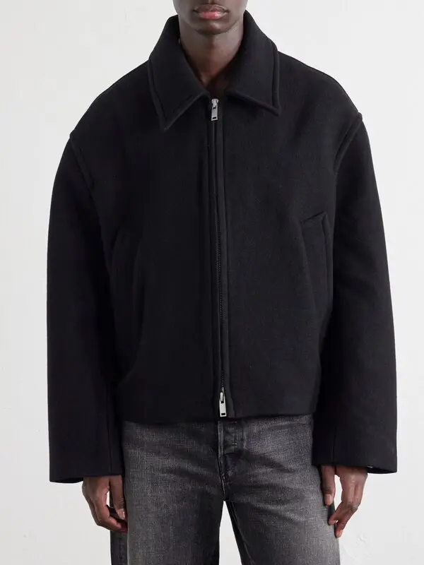 Studio Nicholson Wool And Cashmere-blend Zip-up Blouson Jacket