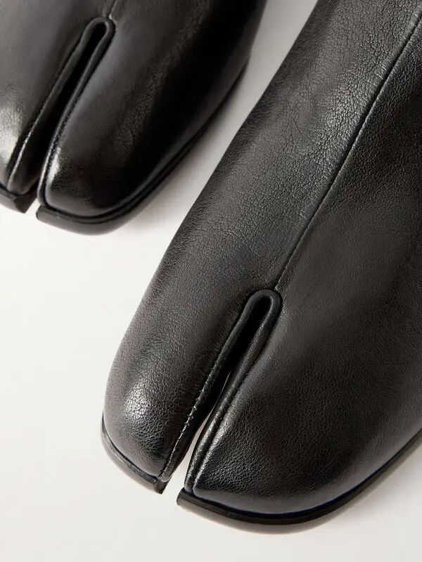 MAISON MARGIELA Tabi Babouche Split-toe Leather Slip-ons