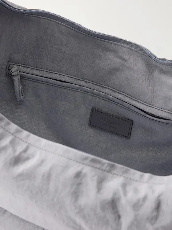 LEMAIRE Soft Game Large Quilted Nylon-canvas Messenger Bag - Gray