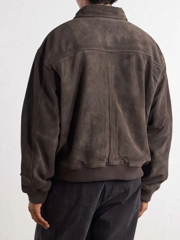 AGOLDE Emil Suede Bomber Jacket