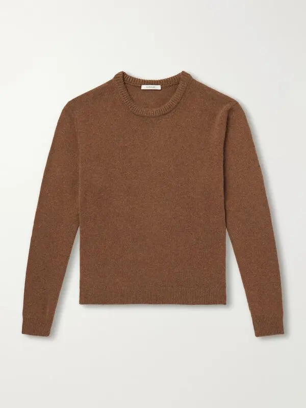 LEMAIRE Alpaca-blend Sweater - Brown