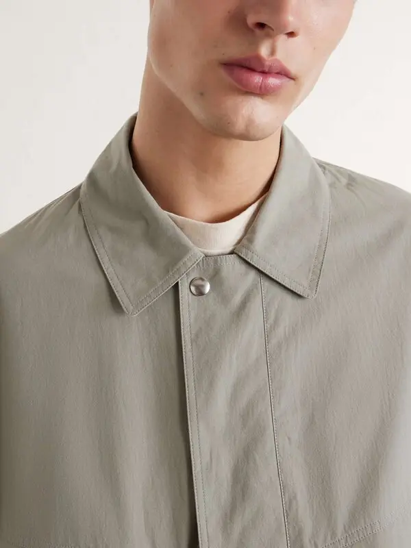 THE ROW Vana Cotton-poplin Overshirt