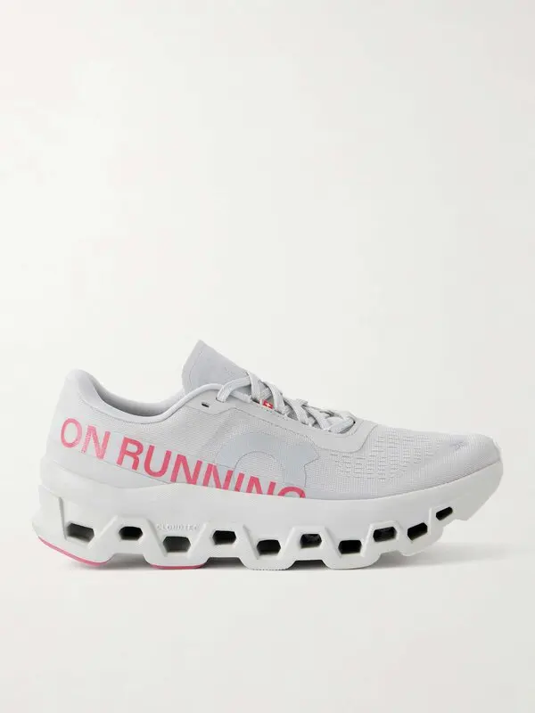 On Cloudmonster 1 Rubber-trimmed Mesh Sneakers - Gray