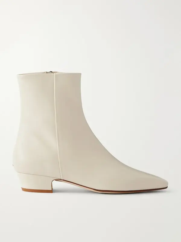 AeydĒ Lila Leather Ankle Boots - Neutrals