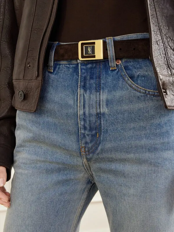 Saint Laurent Suede Belt