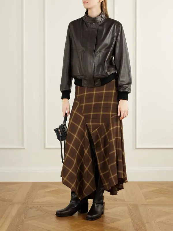 Staud Brooklyn Leather Knee Boots - Brown