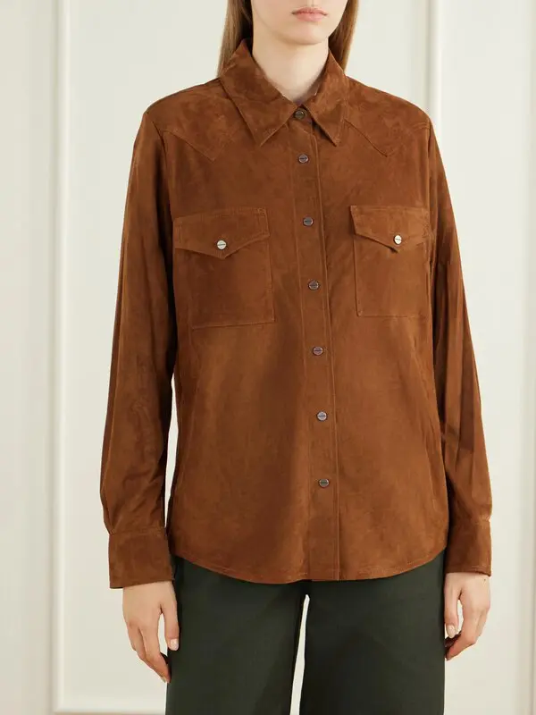 TWP Calf Leather Suede Jacket