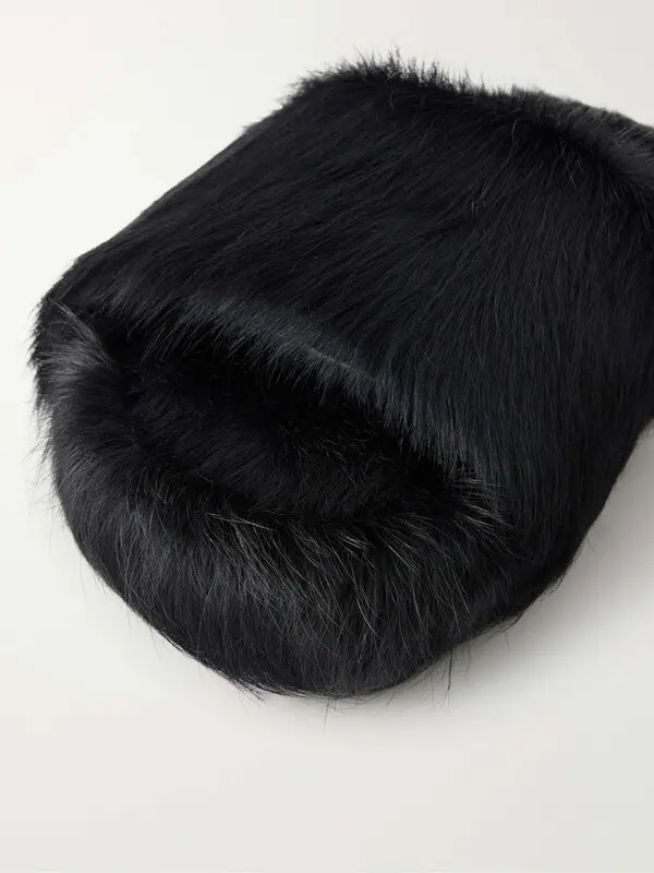 Rick Owens Chancla Calf Hair Slides