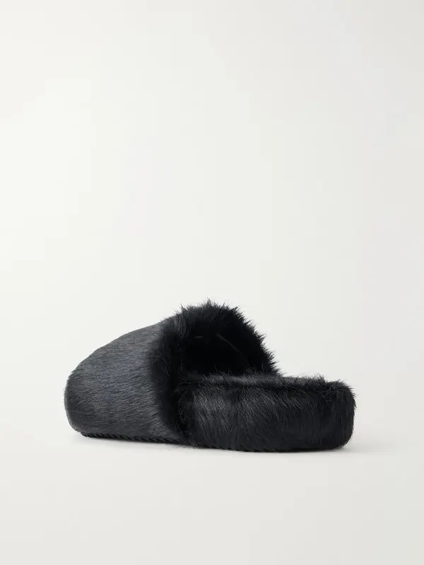 Rick Owens Calf Hair Slides