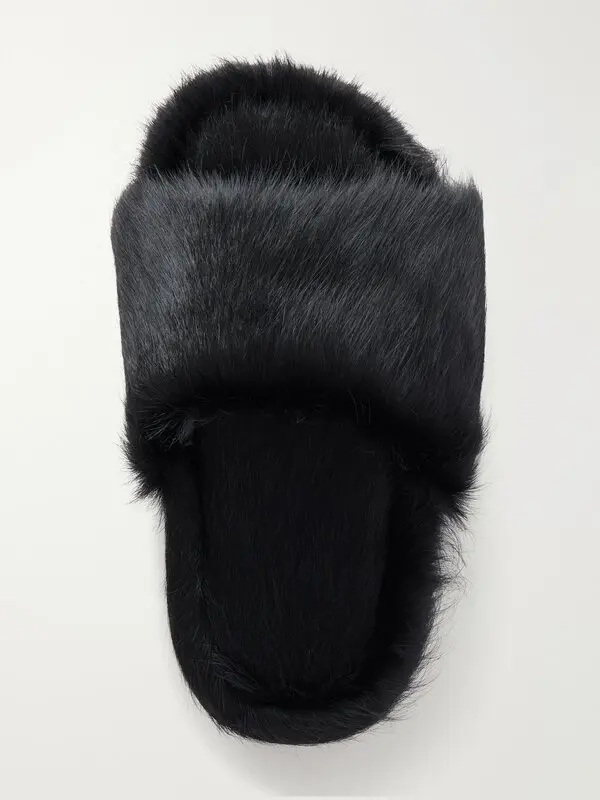 Rick Owens Calf Hair Slides