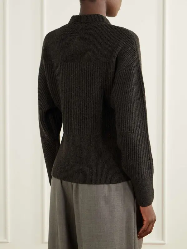 Le Kasha Kalaru Ribbed Cashmere Cardigan - Green