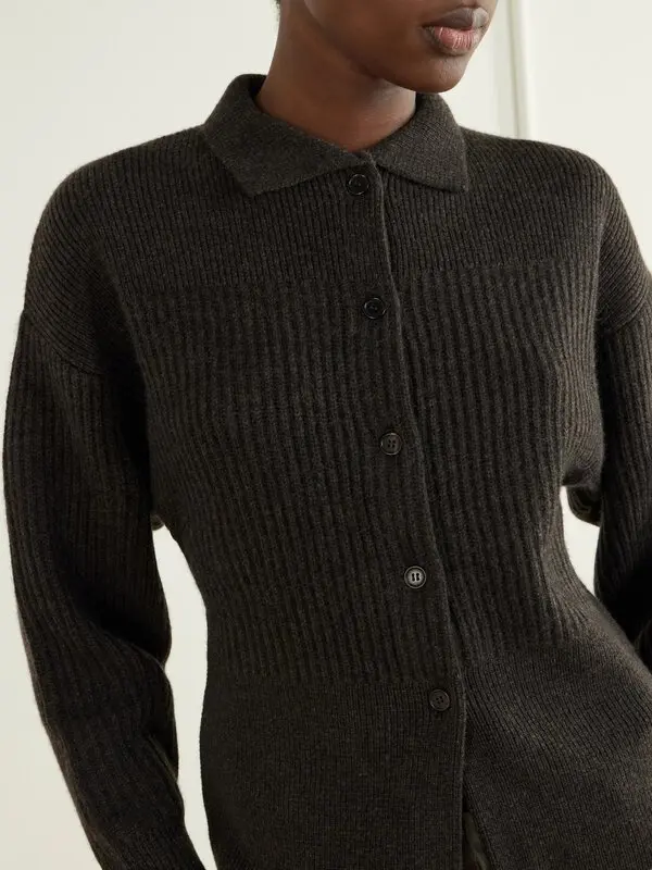 Le Kasha Kalaru Ribbed Cashmere Cardigan - Green