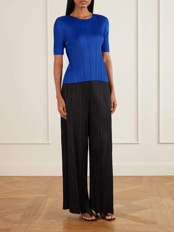 Issey Miyake Bouquet Plissé Wide-leg Pants