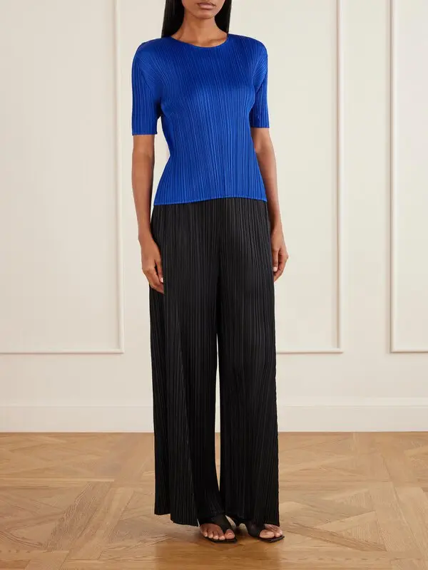 Issey Miyake Bouquet Plissé Wide-leg Pants