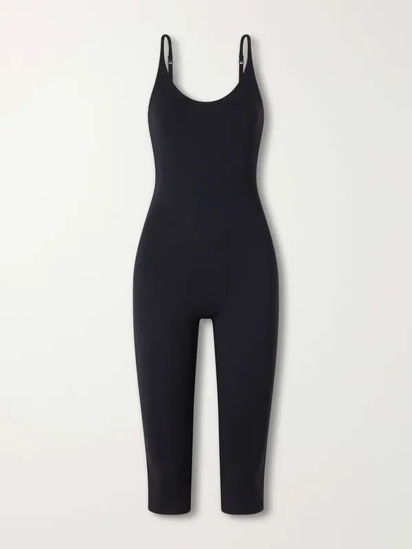 SKIMS Capri Stretch-modal Jumpsuit - Black