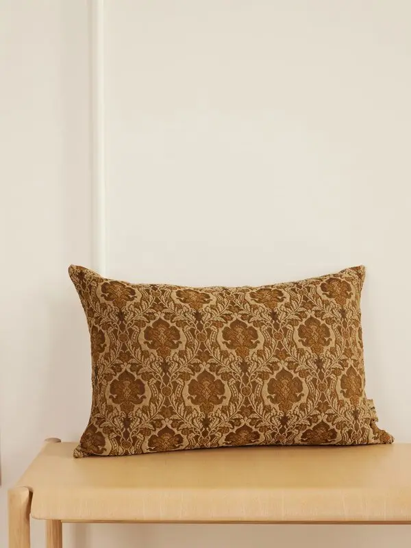 THE HOUSE OF LYRIA Adina Jacquard Cushion - Gold