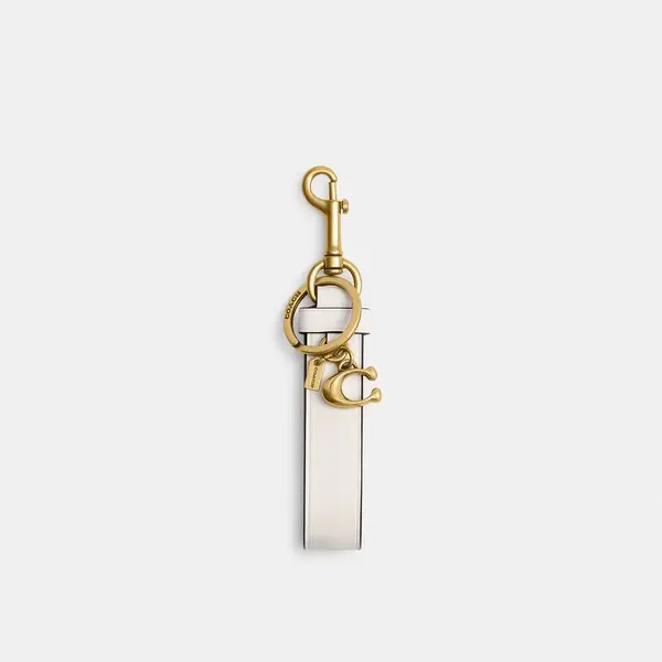 COACH OUTLET Loop Bag Charm - Brass/chalk
