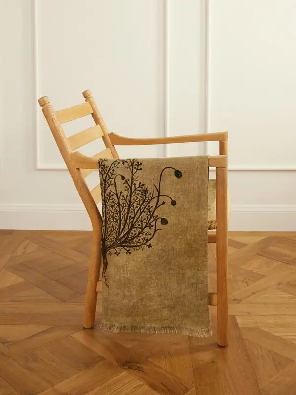 THE HOUSE OF LYRIA Firmamento Fringed Throw - Gold