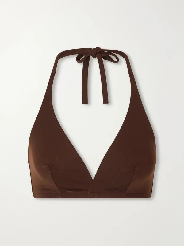 ERES Halter Bikini Top - Brown