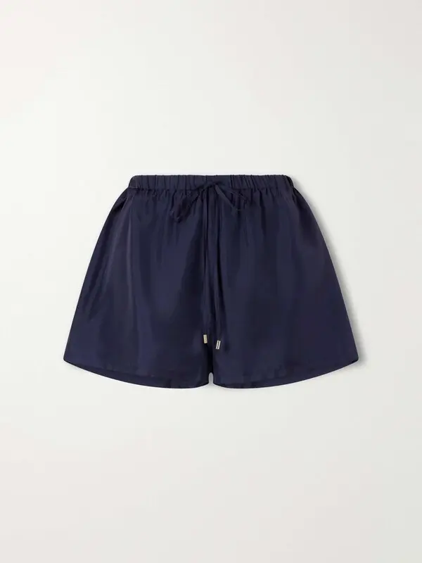 Comme Si Everyday Cami Silk-twill Shorts