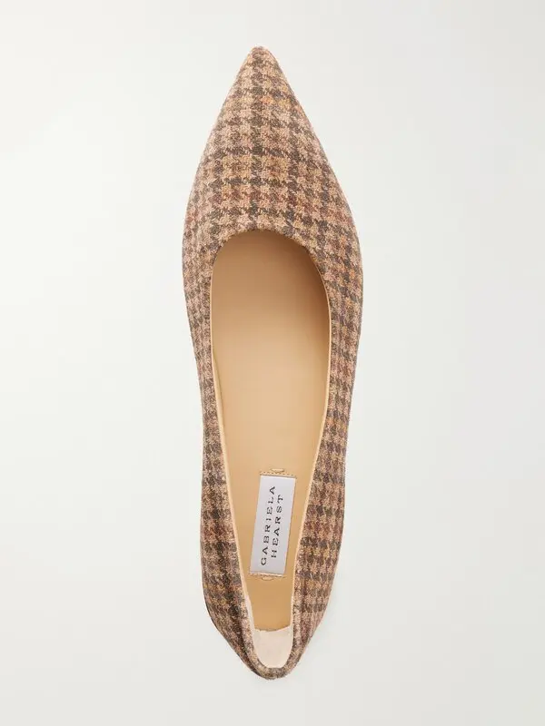 Gabriela Hearst Fleur Printed Suede Flats