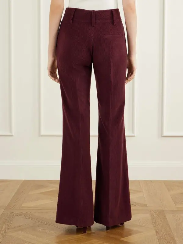 Gabriela Hearst Rhein Cashmere And Wool-blend Flared Pants
