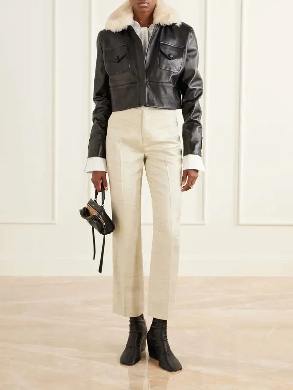 LIBEROWE Lilian Twill Straight-leg Pants