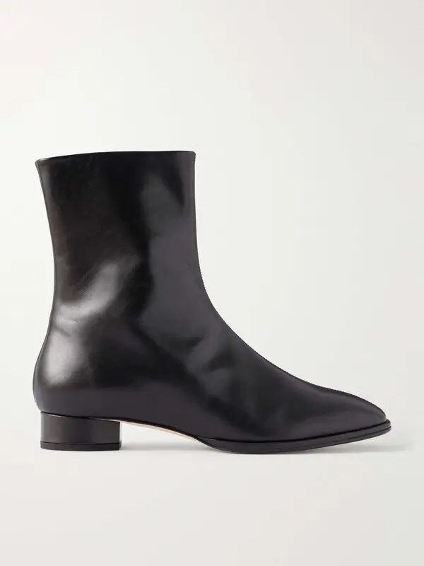 AeydĒ Roisin Leather Ankle Boots - Black