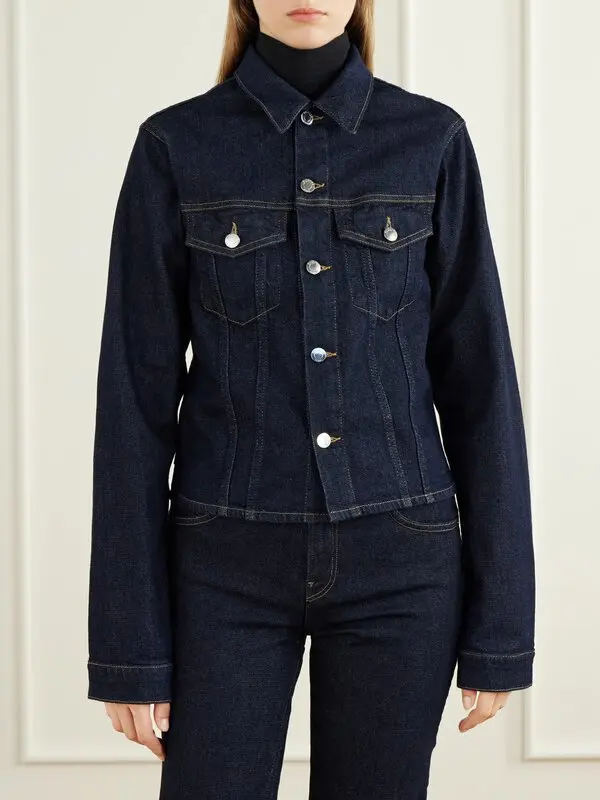 HAIKURE Cherry Denim Jacket - Blue