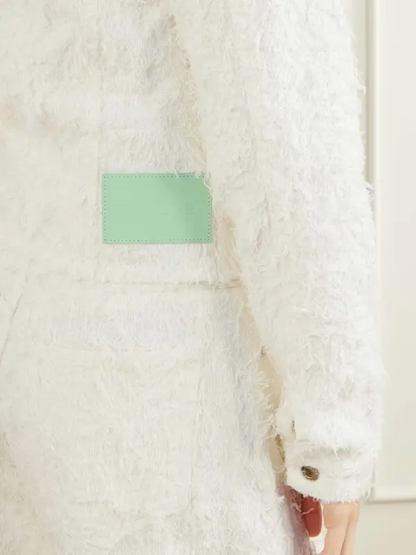 HAIKURE Cherry Frayed Denim Jacket