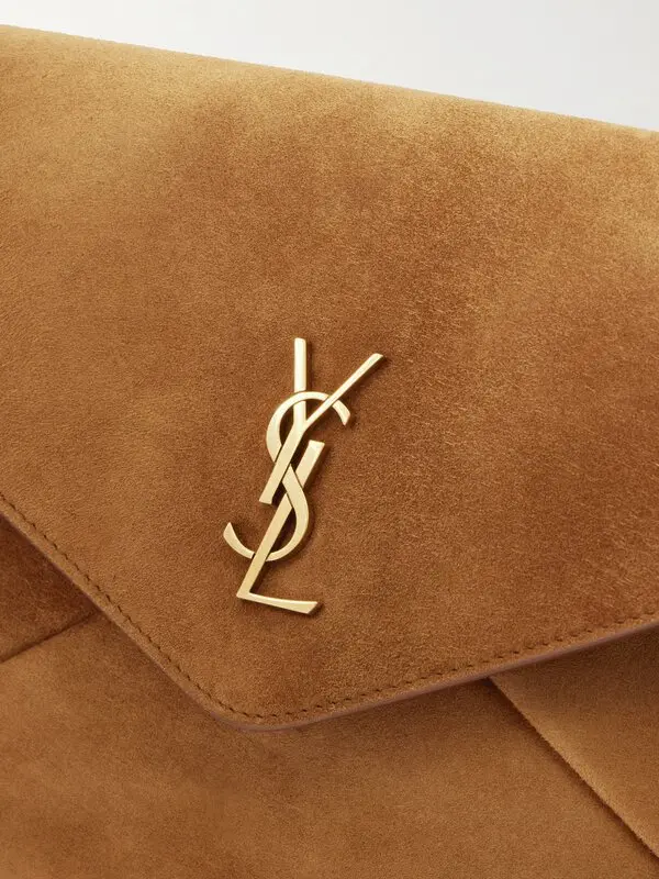 Saint Laurent Cassandre Suede Shoulder Bag